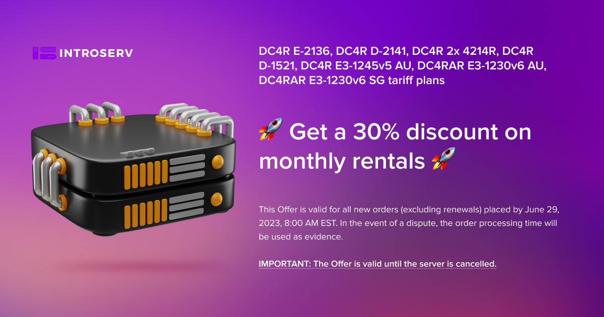 NEW SERVER OFFER: FREE INSTALLATION - Part 2 | INTROSERV